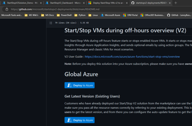 Managing Azure Onprem Vm S With Start Stop Vms V2 Solution In Azure