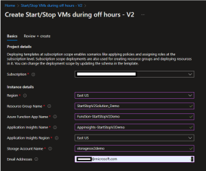 Managing Azure/OnPrem VM’s with Start/Stop VMs V2 Solution in Azure